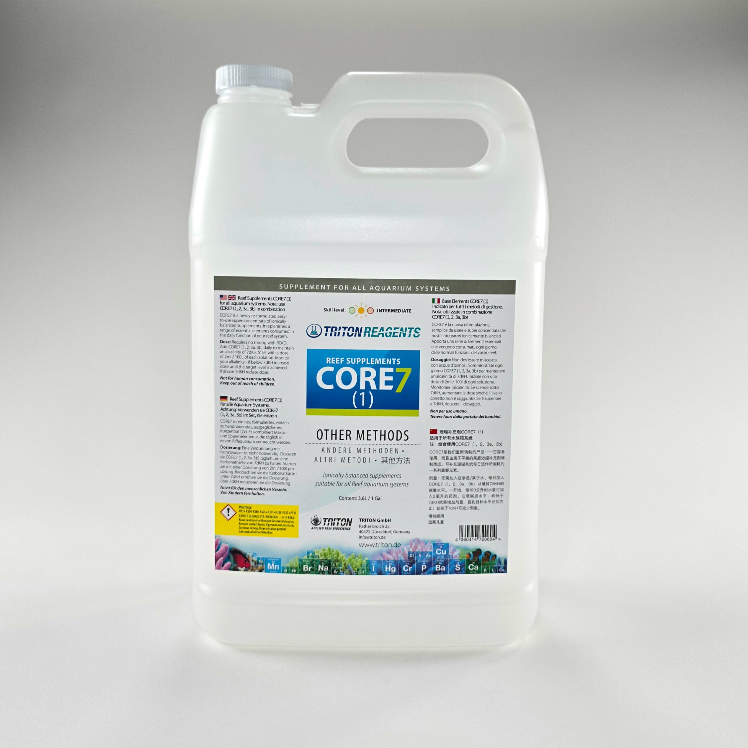 Core7 Reef Supplements- Other Methods, 3.8L/ 1gal (Sold in parts ...